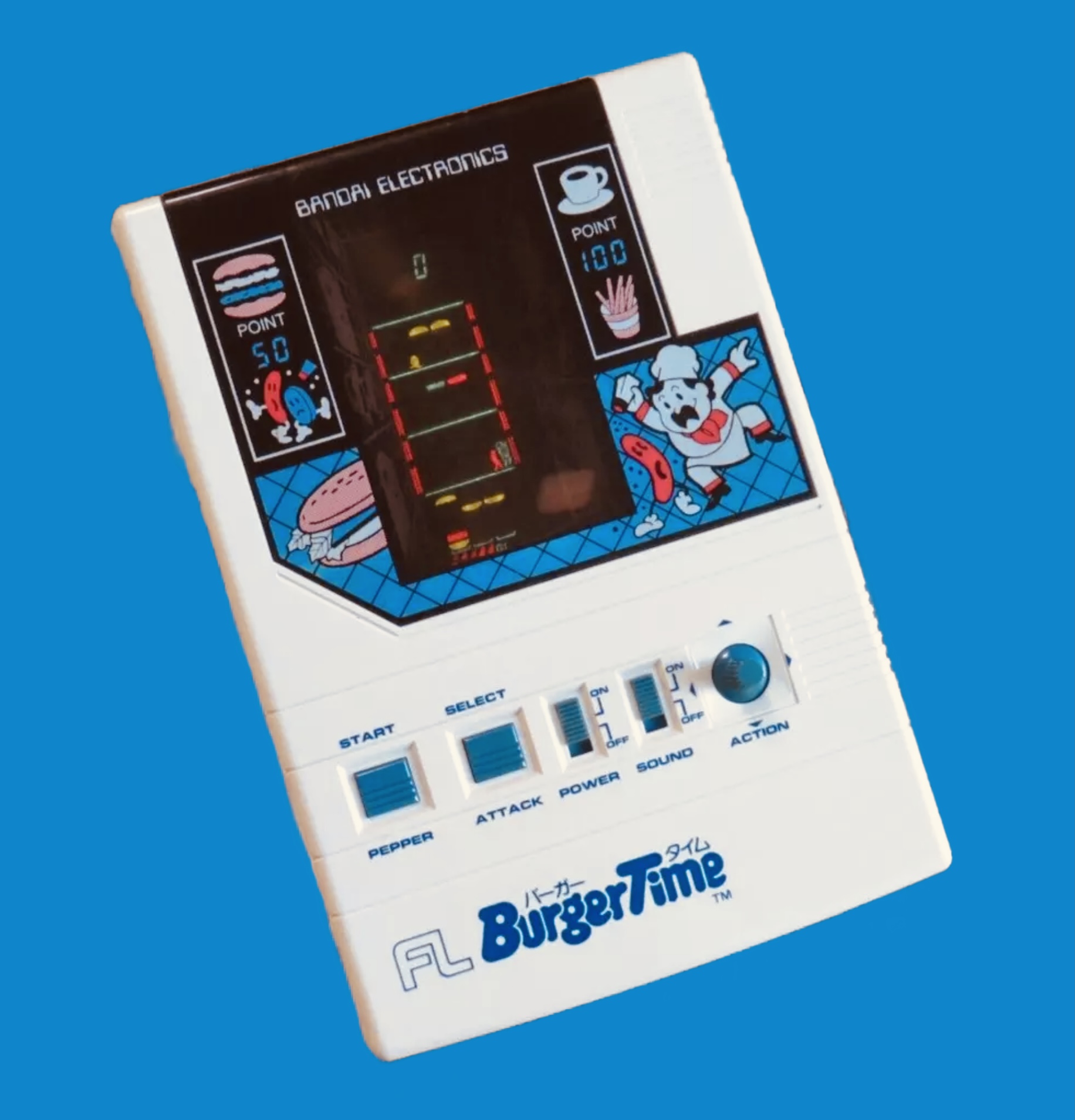 Bandai BurgerTime LSI Handheld Game - retrogames!now
