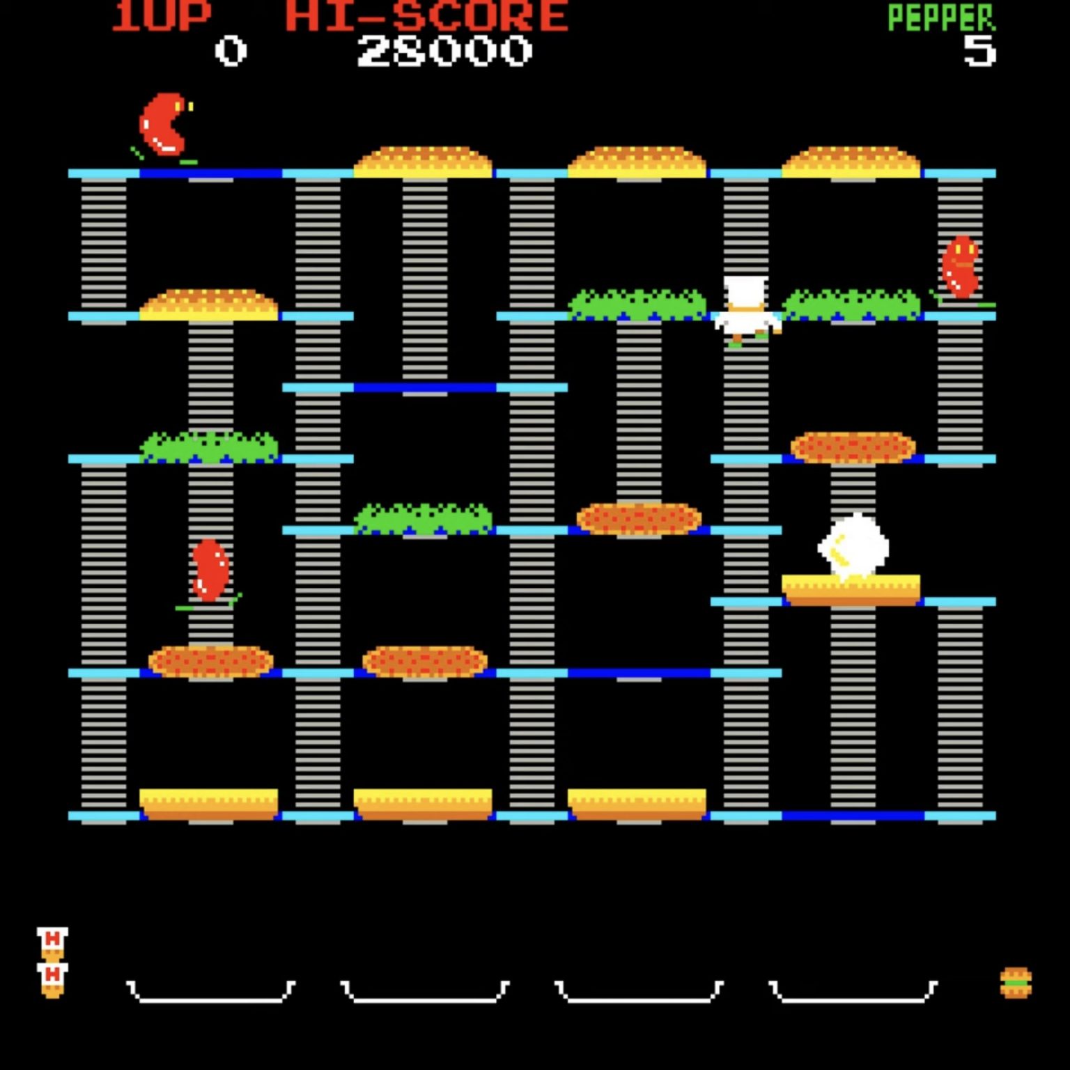 Burger Time Arcade - Retro Review and Video from RetroGamesNow