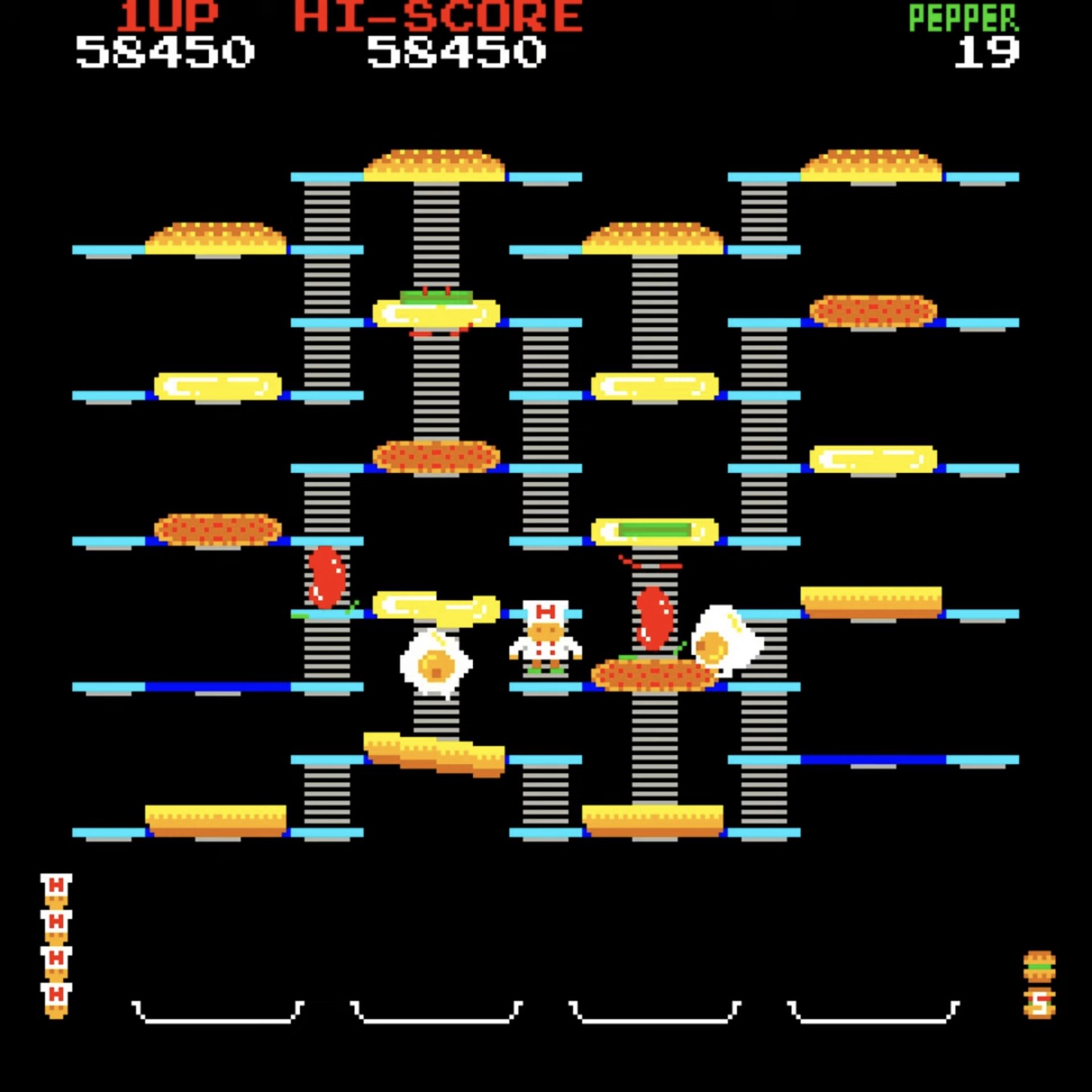 Burger Time Arcade - Retro Review and Video from RetroGamesNow