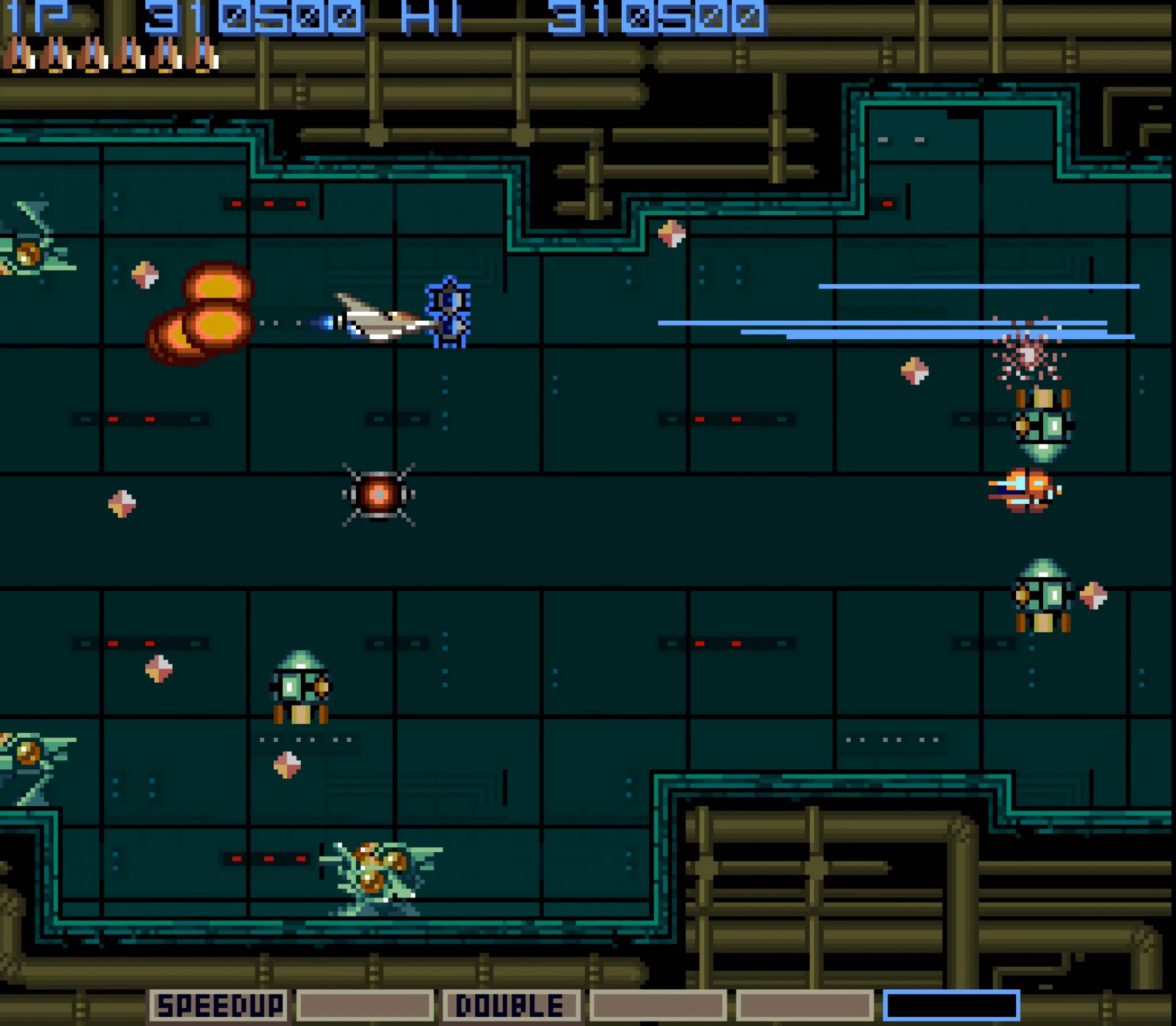Gradius Nemesis Arcade Level 6 Screenshot - retrogames!now