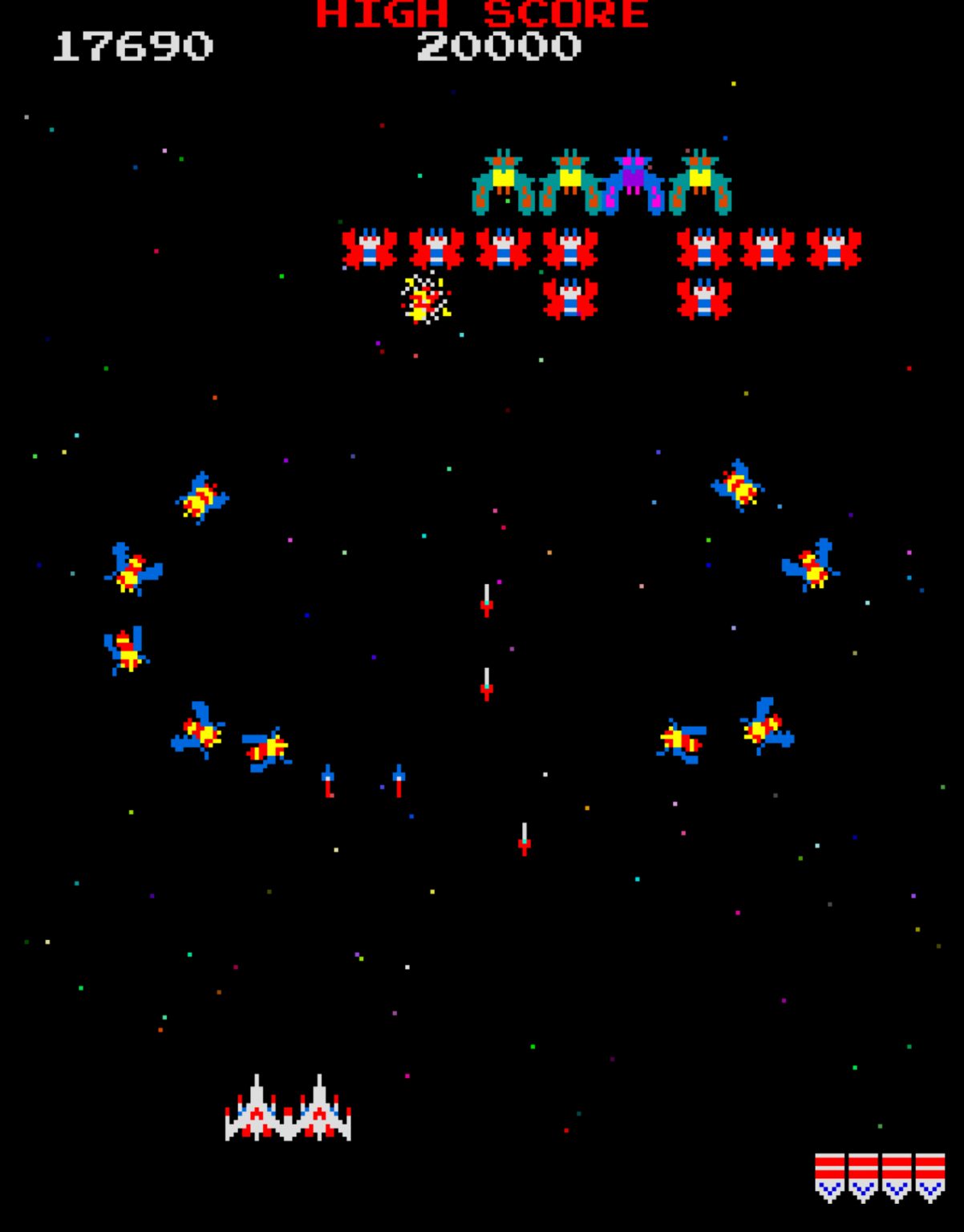 Galaga Arcade Game by Namco - Reviewed at RetroGamesNow!
