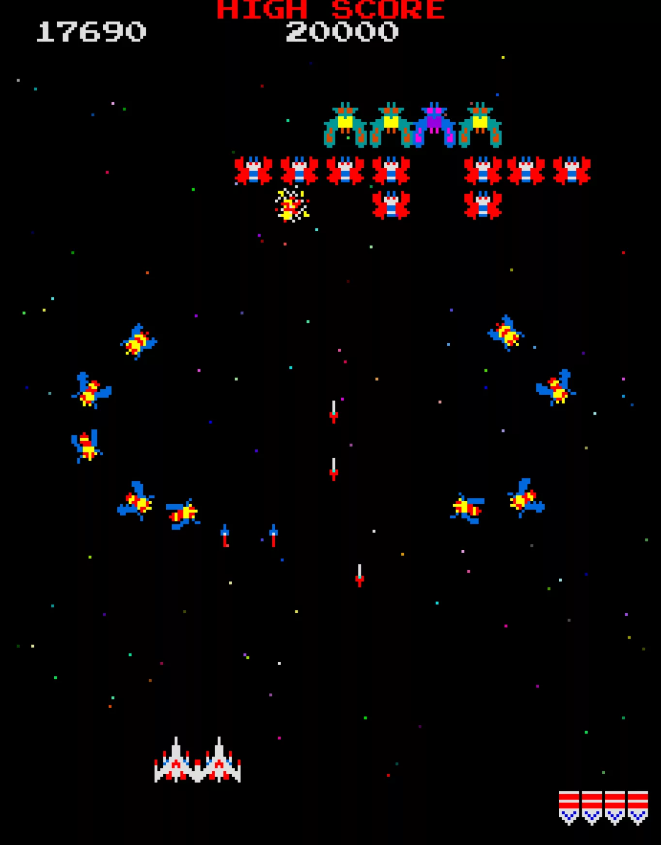 Galaga Arcade Game by Namco - Reviewed at RetroGamesNow!