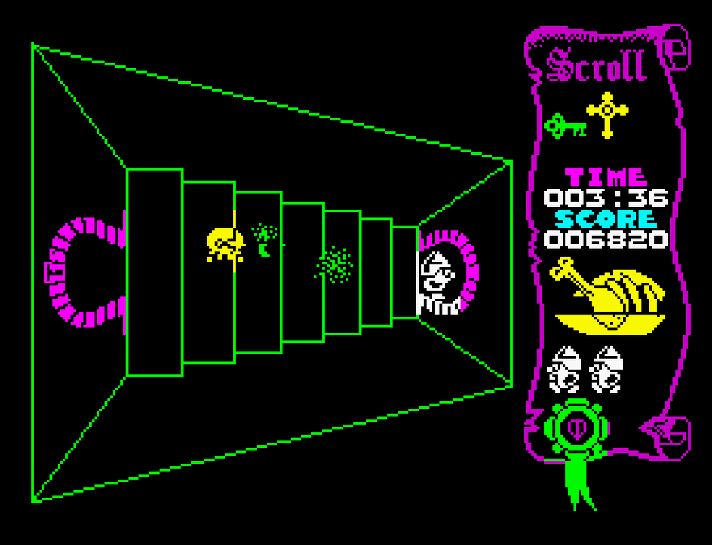 Atic Atac on the ZX Spectrum 48k