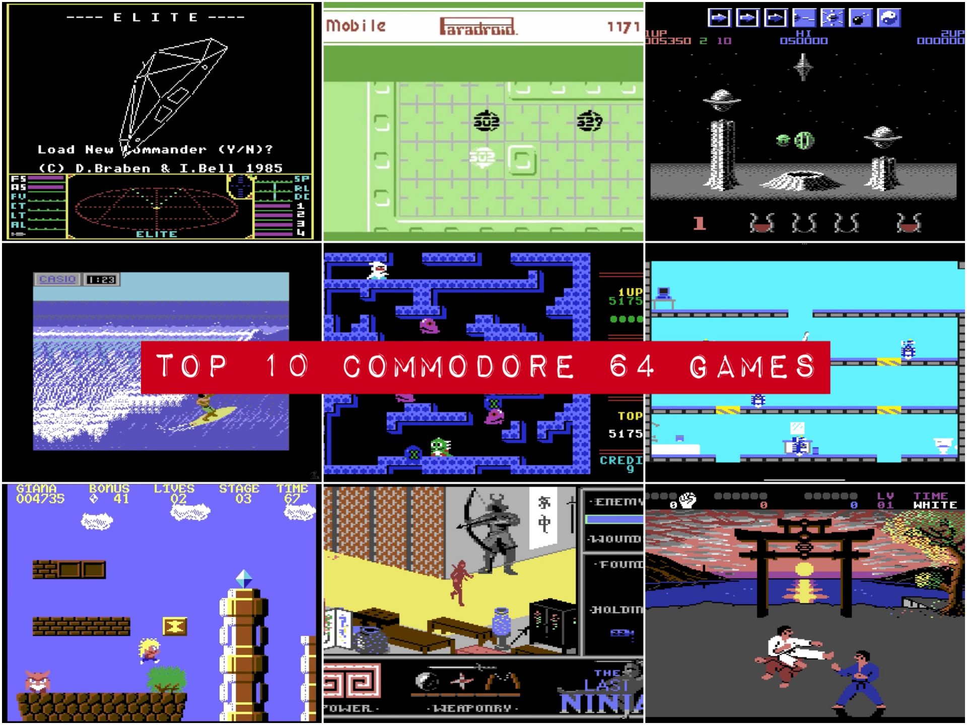 Top 10 Commodore 64 Games - Retro Games Now