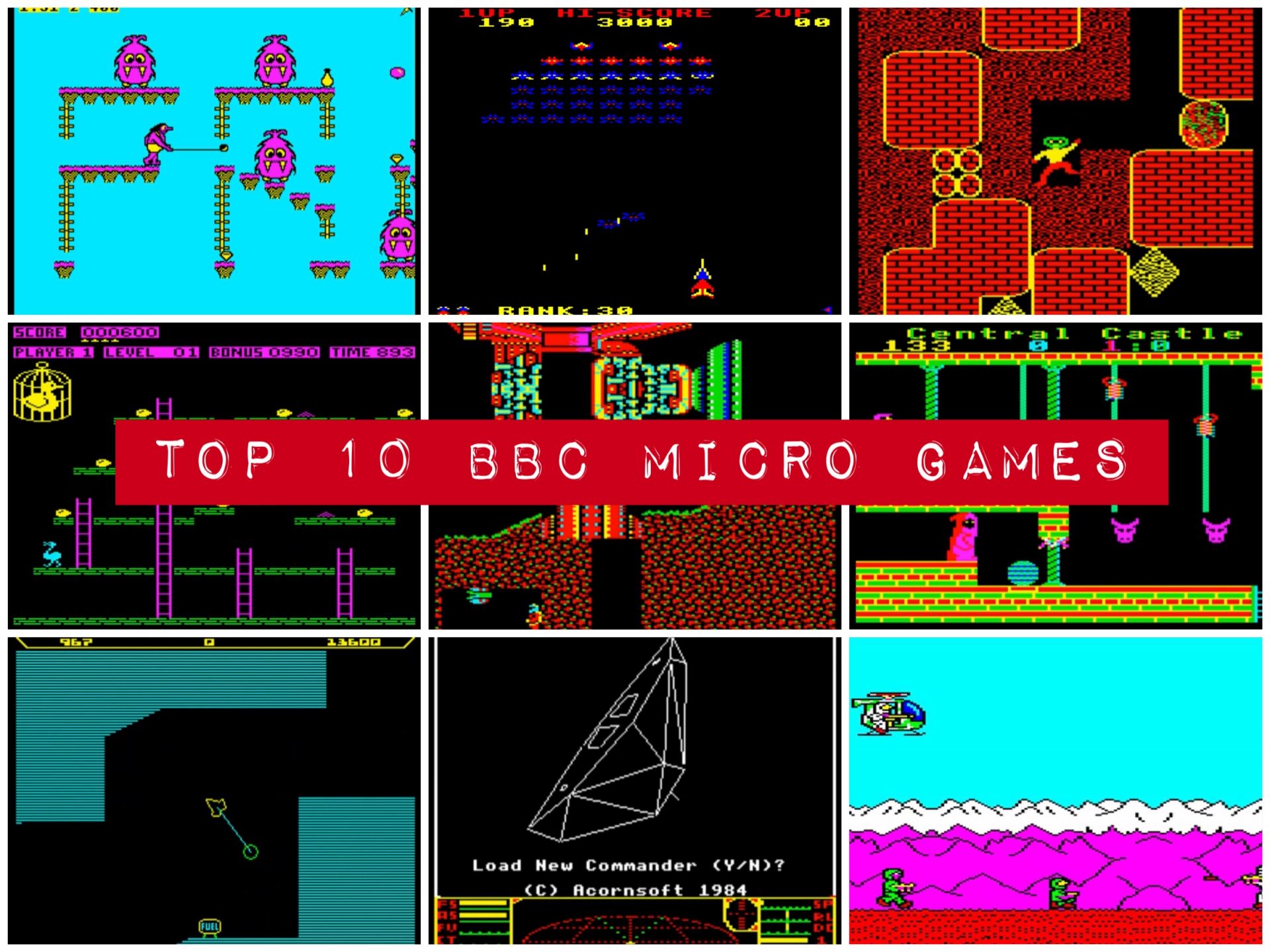 Top 10 BBC Micro Games - Retro Games Now